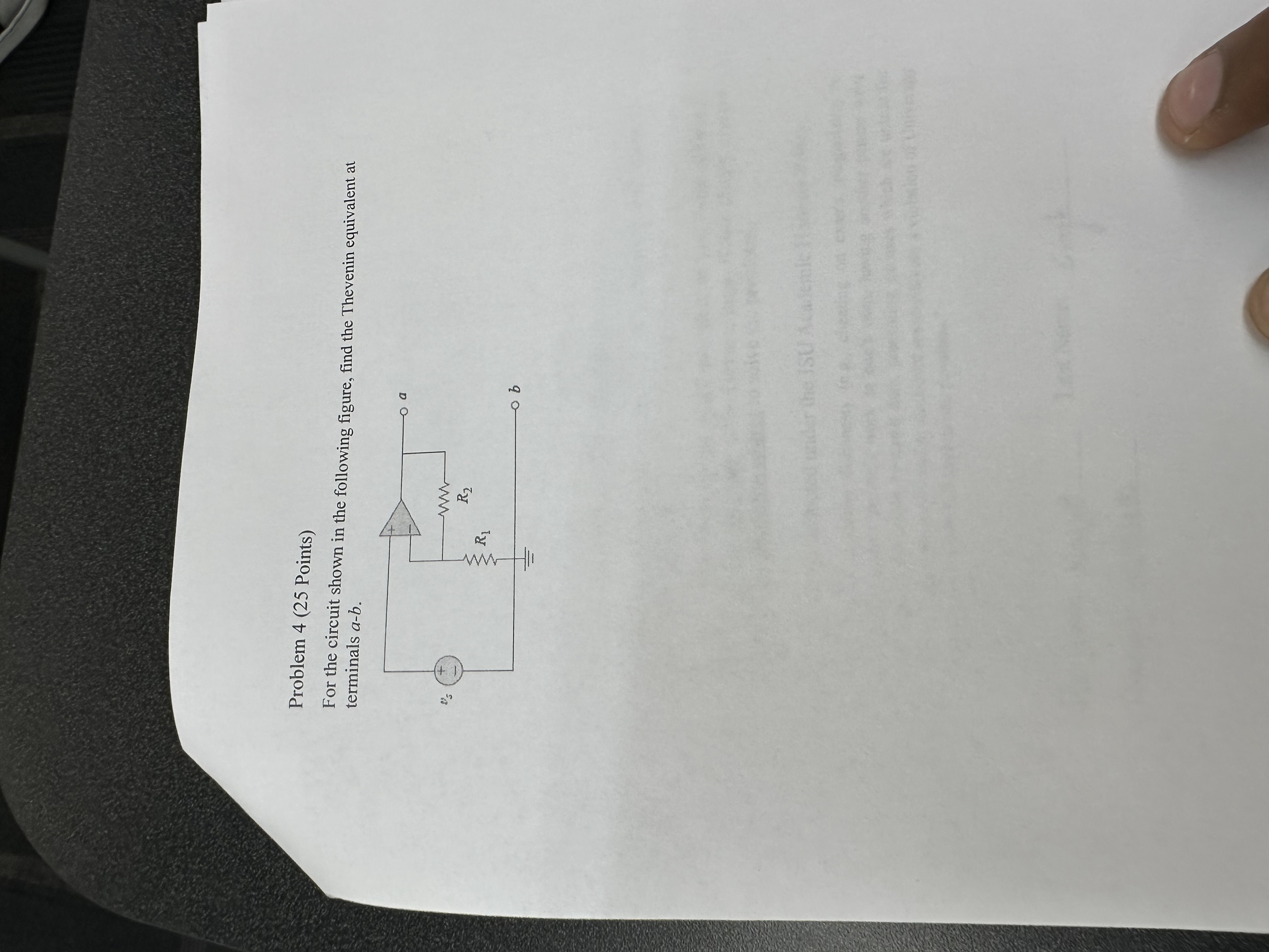 Problem 4 (25 Points) For the circuit shown in the | Chegg.com