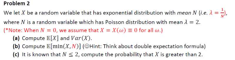 Solved Problem 2 We let X be a random variable that has | Chegg.com