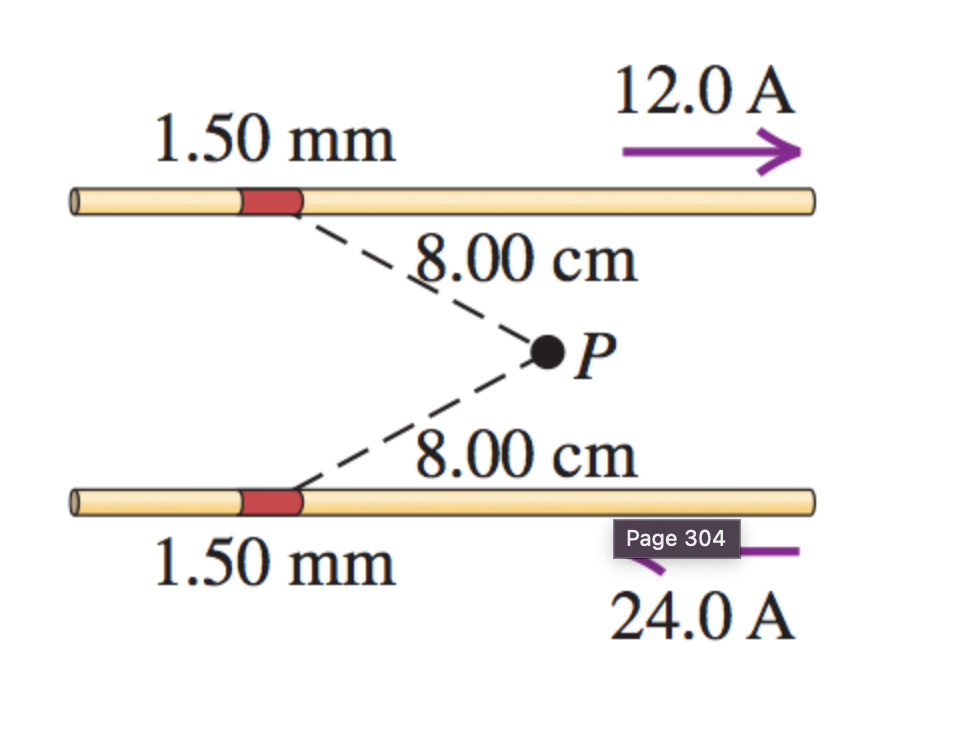 Solved Two parallel wires are separated by a distance of | Chegg.com