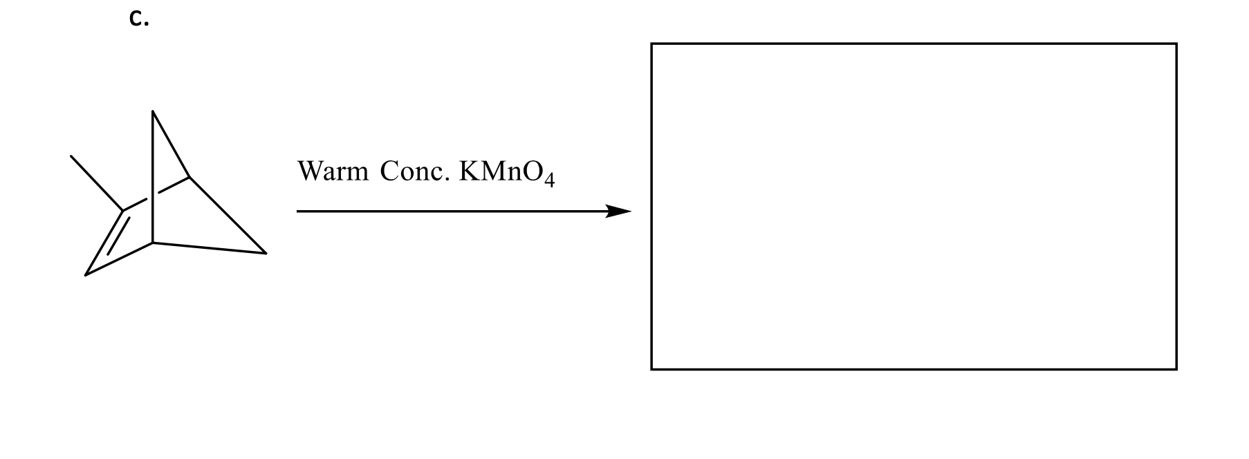 Solved C. Warm Conc. KMnO4 | Chegg.com