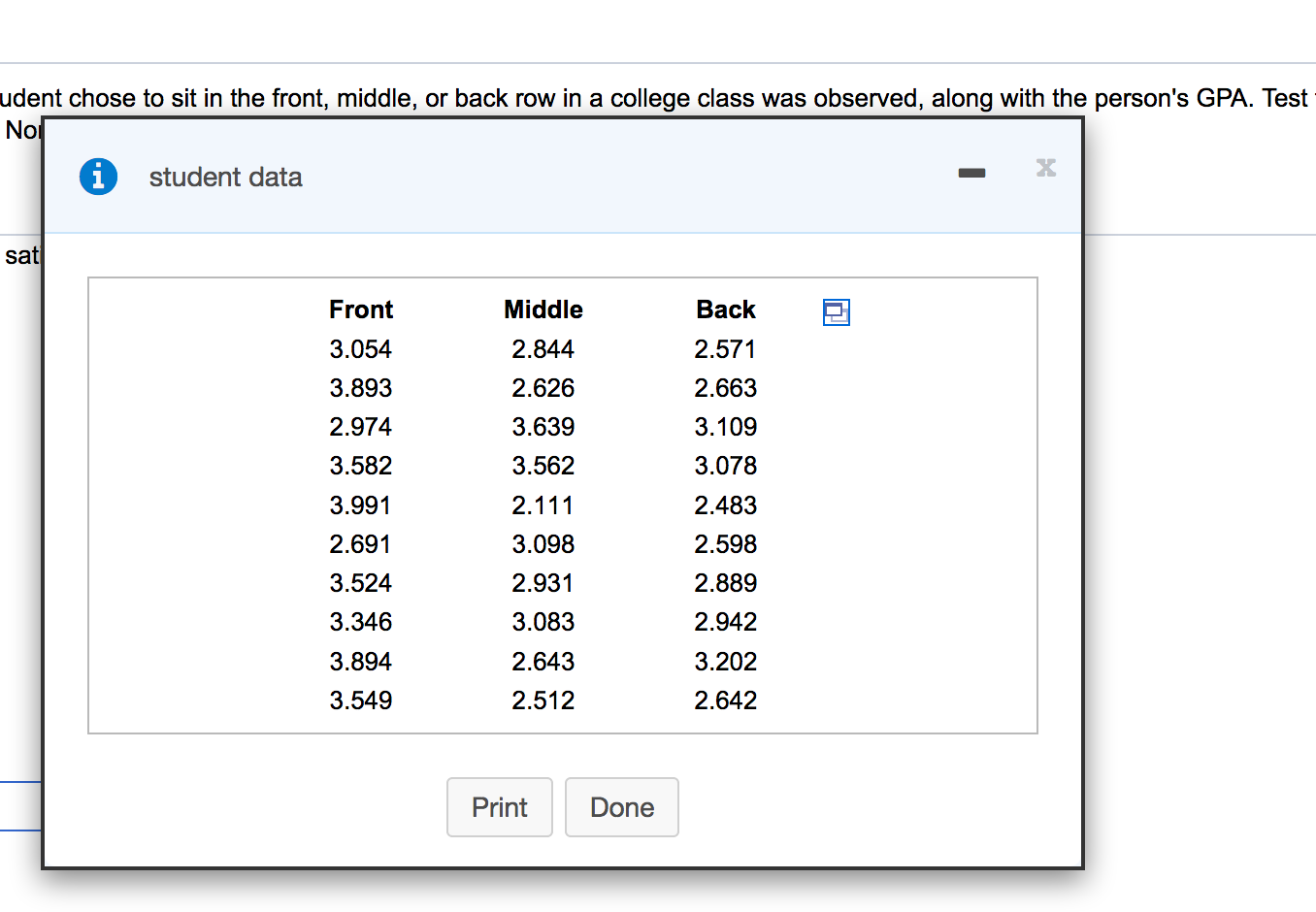 Solved A random sample of students was studied. Whether the | Chegg.com
