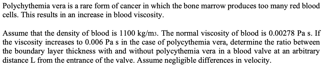 Solved Polychythemia vera is a rare form of cancer in which | Chegg.com