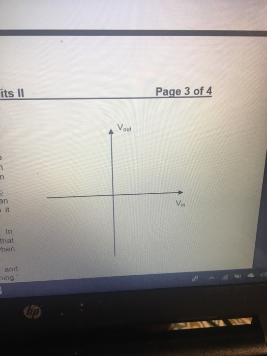 Solved PRE-LAB: Sketch a graph showing Vout vs. Vin In other | Chegg.com