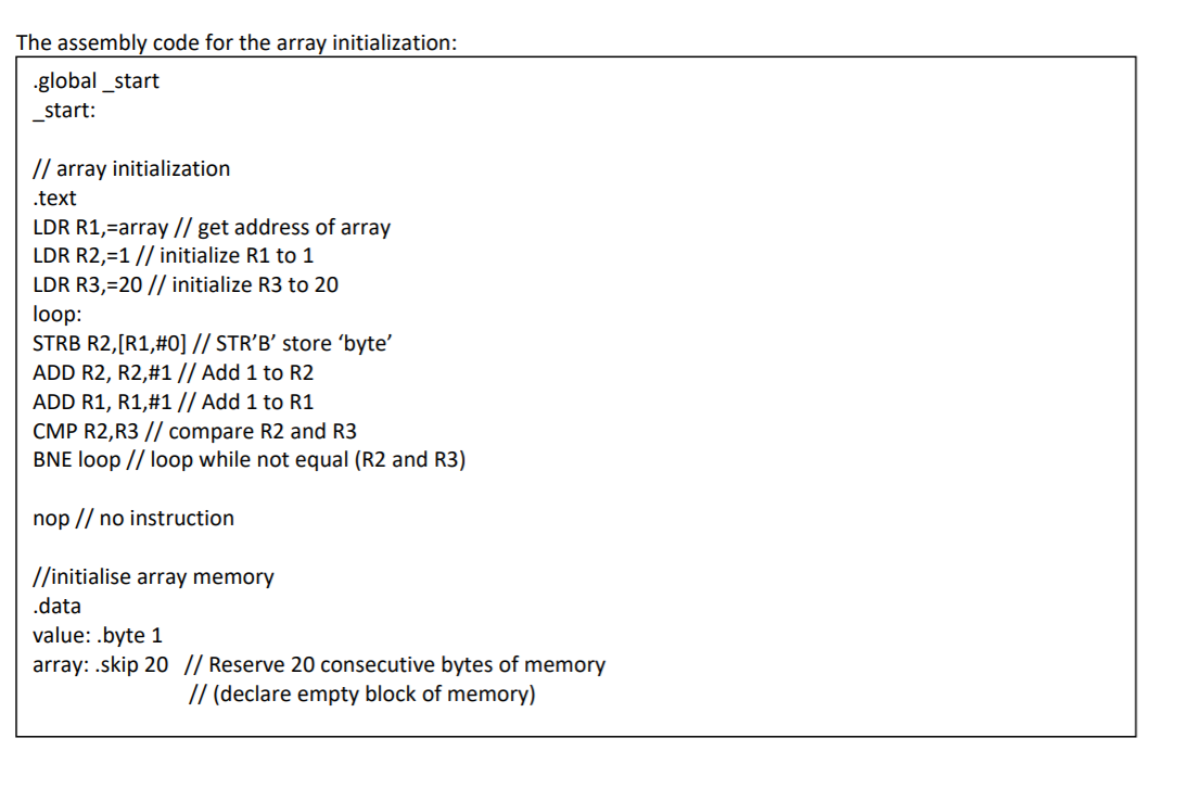 Solved 6. Assessed Exercise (6%) Take the array program | Chegg.com