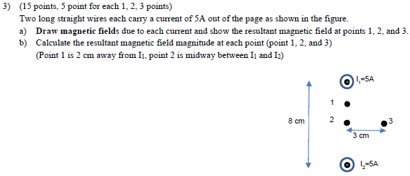 Solved 3) (15 points, 5 point for each 1, 2, 3 points) Two | Chegg.com