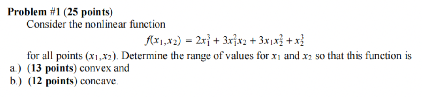 Solved Problem #1 ( 25 points) Consider the nonlinear | Chegg.com