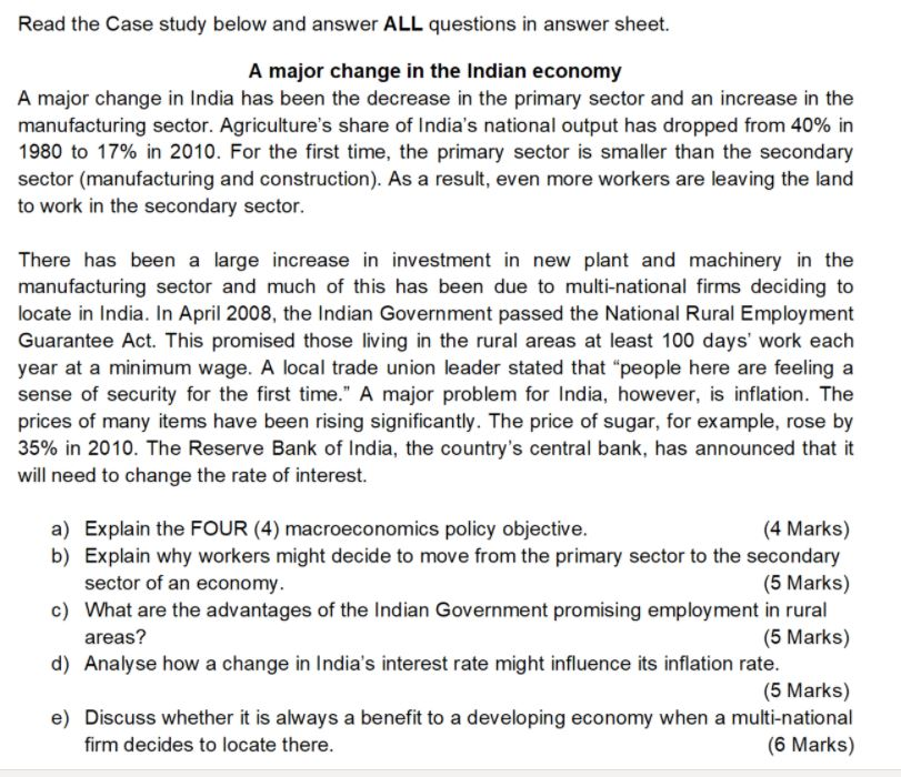 Solved SECTION A. (25 MARKS) MULTIPLE CHOICE QUESTION : | Chegg.com