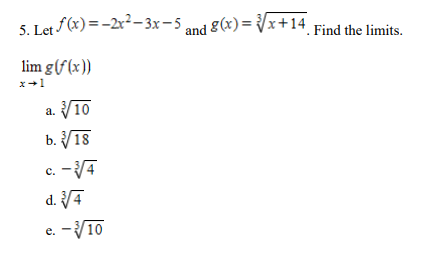 Solved Let f(x)=-2x2-3x-5 ﻿and g(x)=x+143. ﻿Find the | Chegg.com