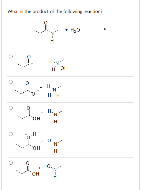 Solved What is the product of the following reaction? | Chegg.com
