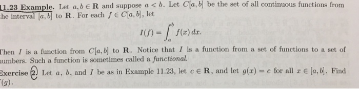Solved Let a, b elementof R and suppose a