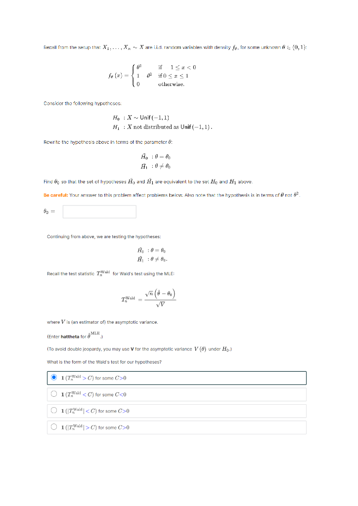 Solved Recall from the setup that X1 ..., XX are i.i.d | Chegg.com