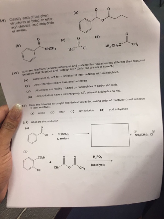 Solved Classify each of the given structures as being an | Chegg.com