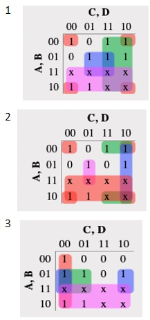 Solved 1 C D 00 01 11 10 00 1 0 1 1 01 0 1 1 1 11 x x Χ Χ 10 | Chegg.com