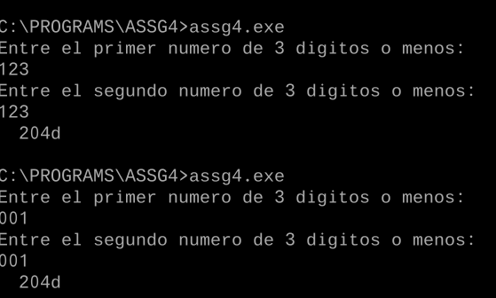 Solved We have this code in assembly language (DOSBOX) to | Chegg.com