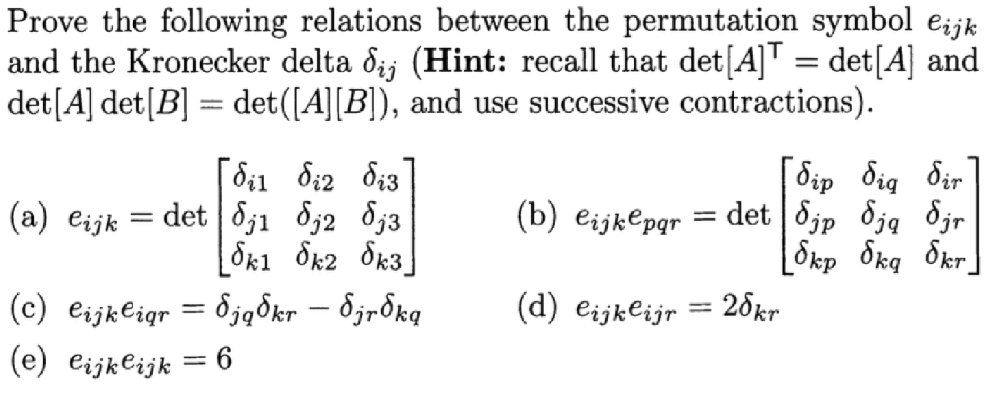 Solved Prove the following relations between the permutation | Chegg.com