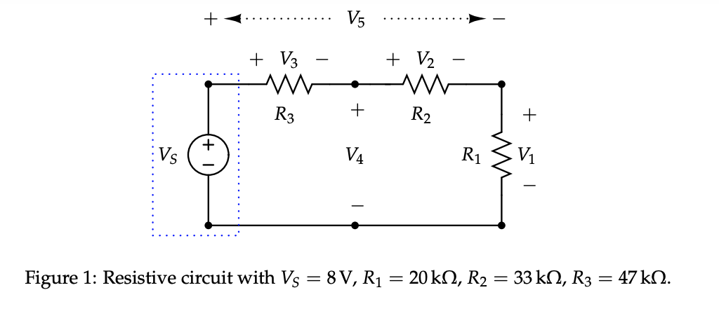 Solved For the circuit shown in Figure 1, determine voltages | Chegg.com