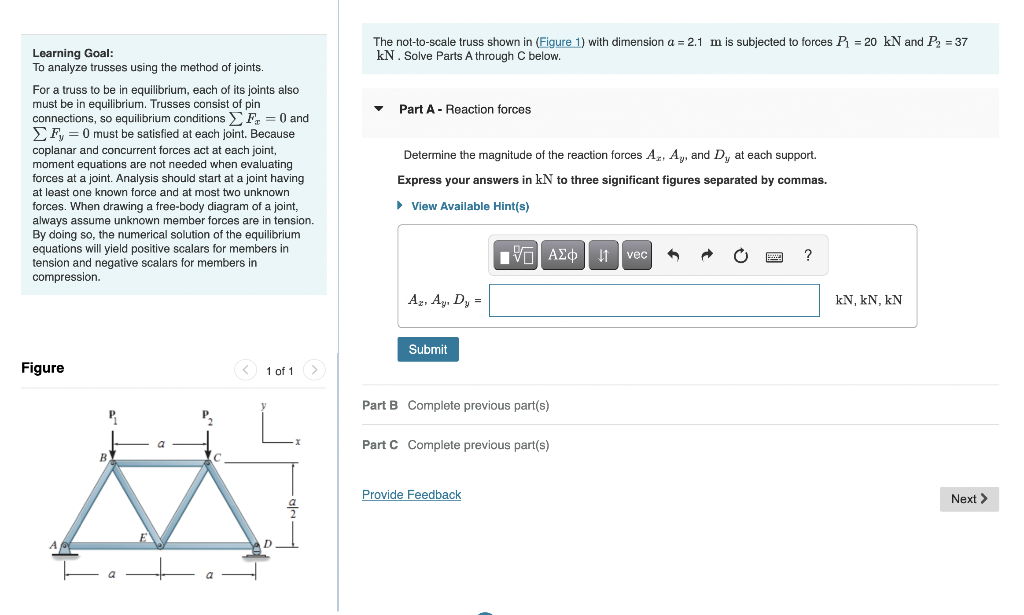 Solved Figure Part B Complete previous part(s) Part C | Chegg.com