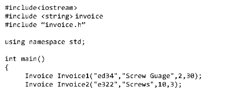 Solved Create a class called Invoice that a hardware store | Chegg.com