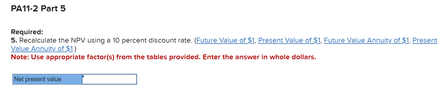 Solved Required information PA11-2 (Static) Making | Chegg.com
