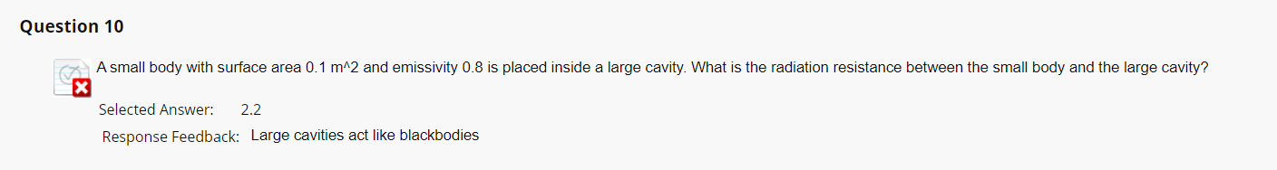 Solved A small body with surface area 0.1 m^2 and emissivity | Chegg.com