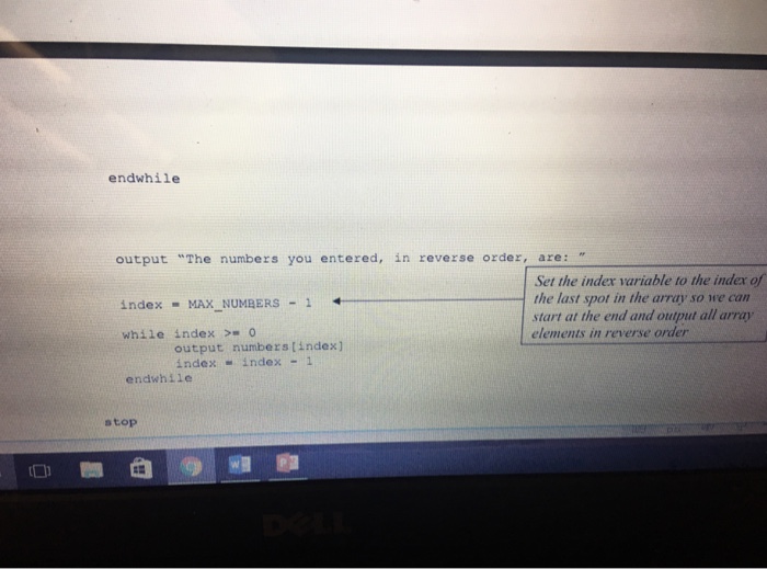 Only Pseudocode No Java Or Other Languages 