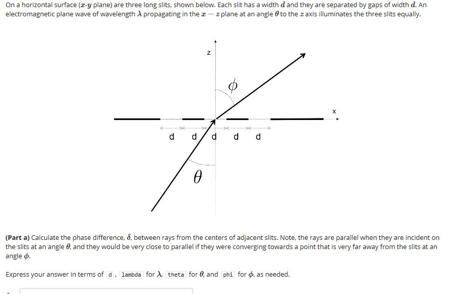 On a horizontal surface (z-y plane) are three long | Chegg.com