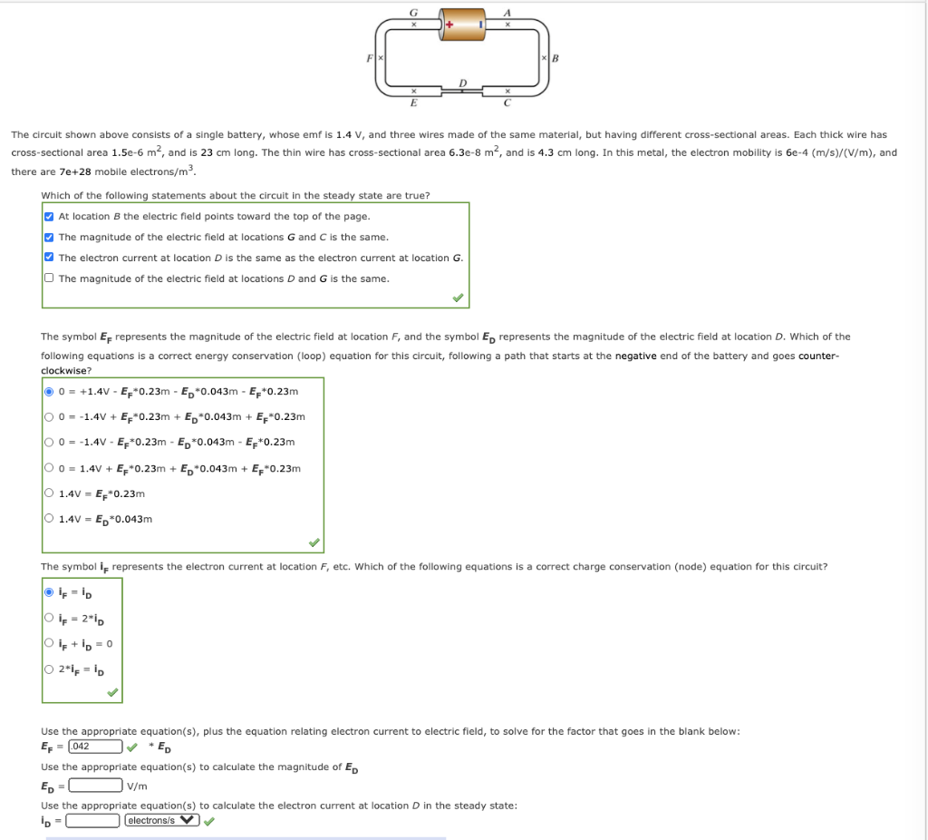 Solved The circuit shown above consists of a single battery, | Chegg.com