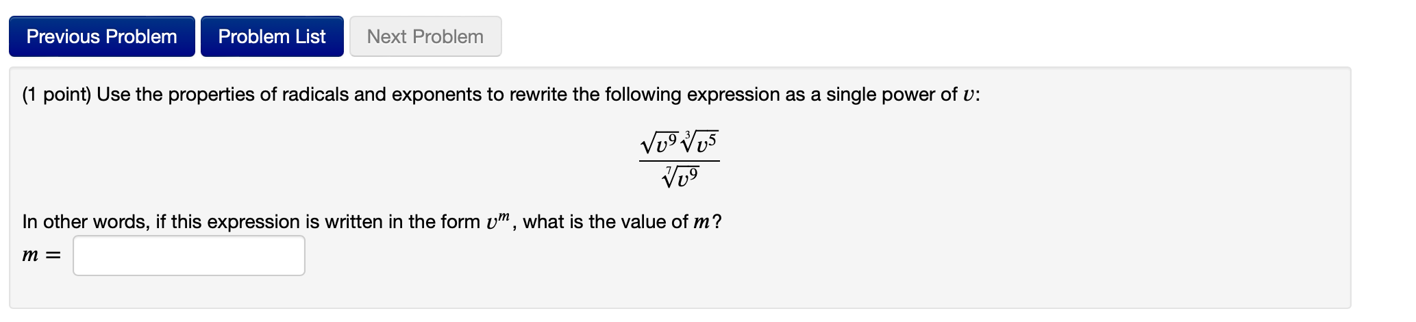 Solved 7v9v93v5 In other words, if this expression is | Chegg.com