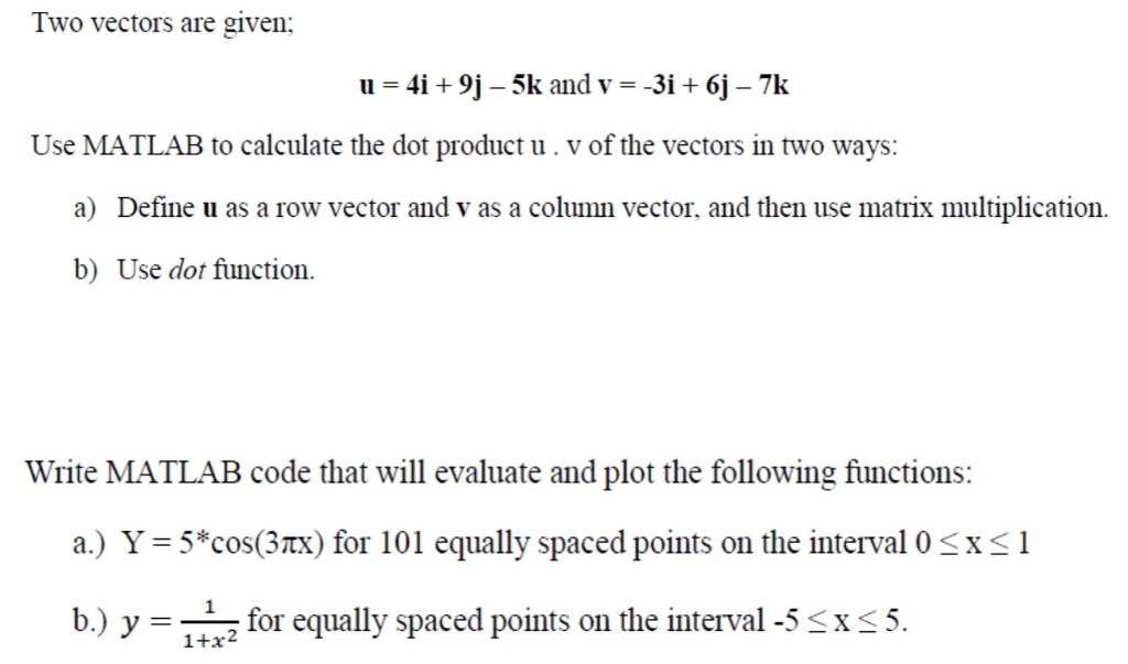 Column Vector Matlab