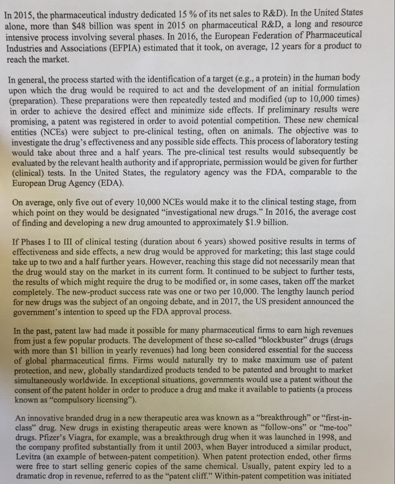 Solved Introduction Pfizer chief executive officer (CEO), | Chegg.com