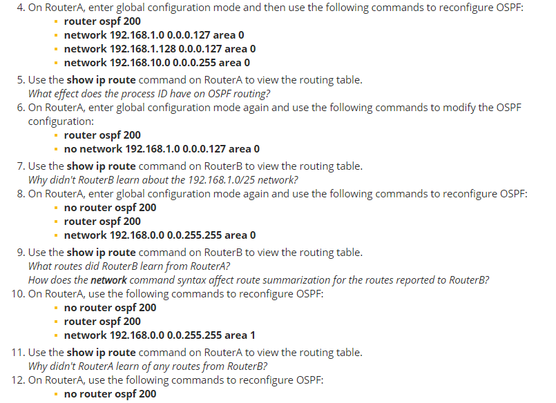 14.3.6 Exploring OSPF In this lab, you will explore | Chegg.com