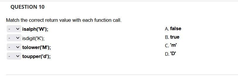 Solved QUESTION 1 char str[30] = {0}; declares a C string | Chegg.com