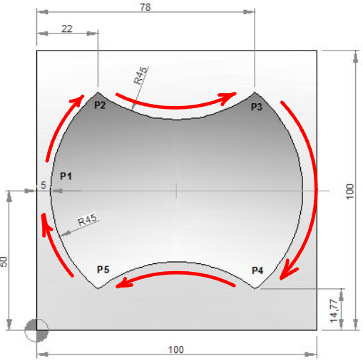 Solved CNC Programing exercises Fill the blank to complete | Chegg.com