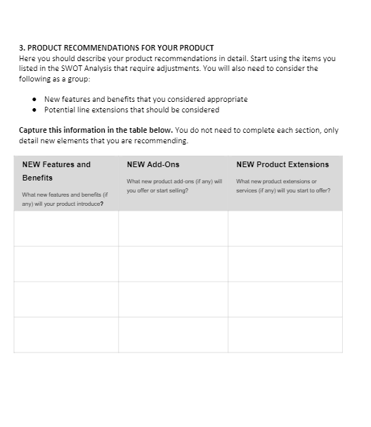 Solved MARKETING MIX WORKSHEET - PRODUCT ANALYSIS 1. PRODUCT | Chegg.com