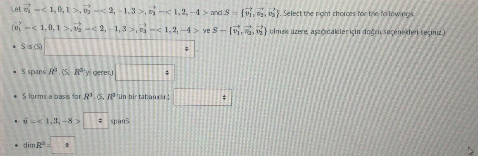 Solved Let v1 = , 02 = , vs = | Chegg.com