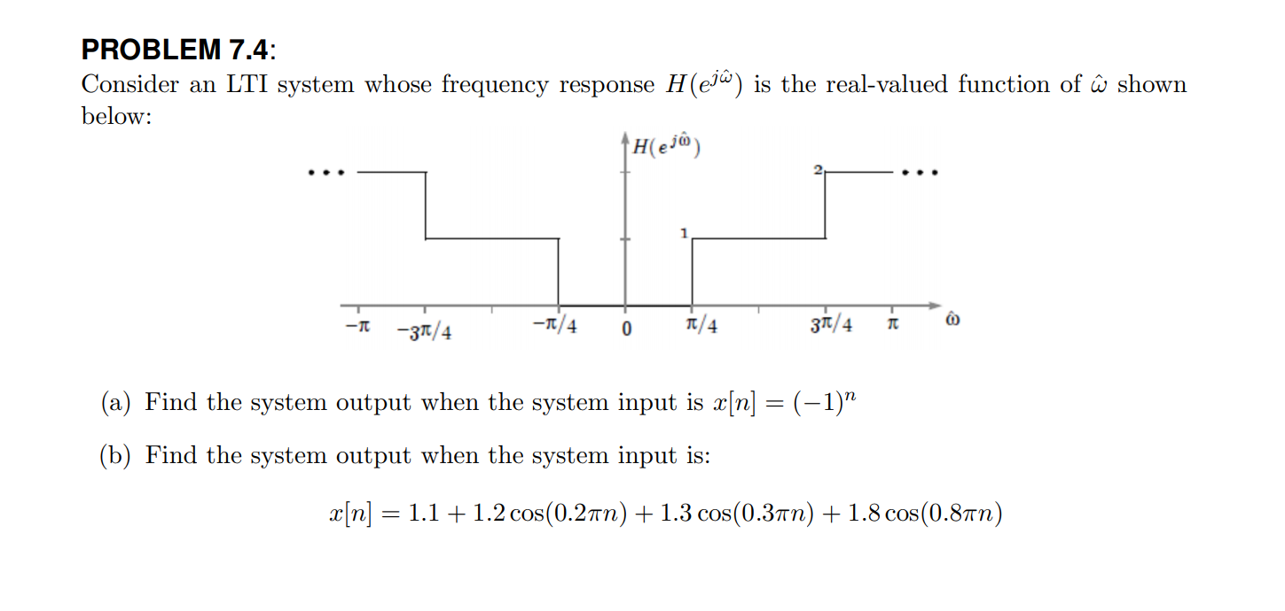 Solved Problem 74 Consider An Lti System Whose Frequency 3162