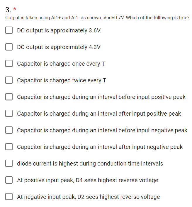 Solved Output is taken using Al1+ and Al1- as shown. | Chegg.com