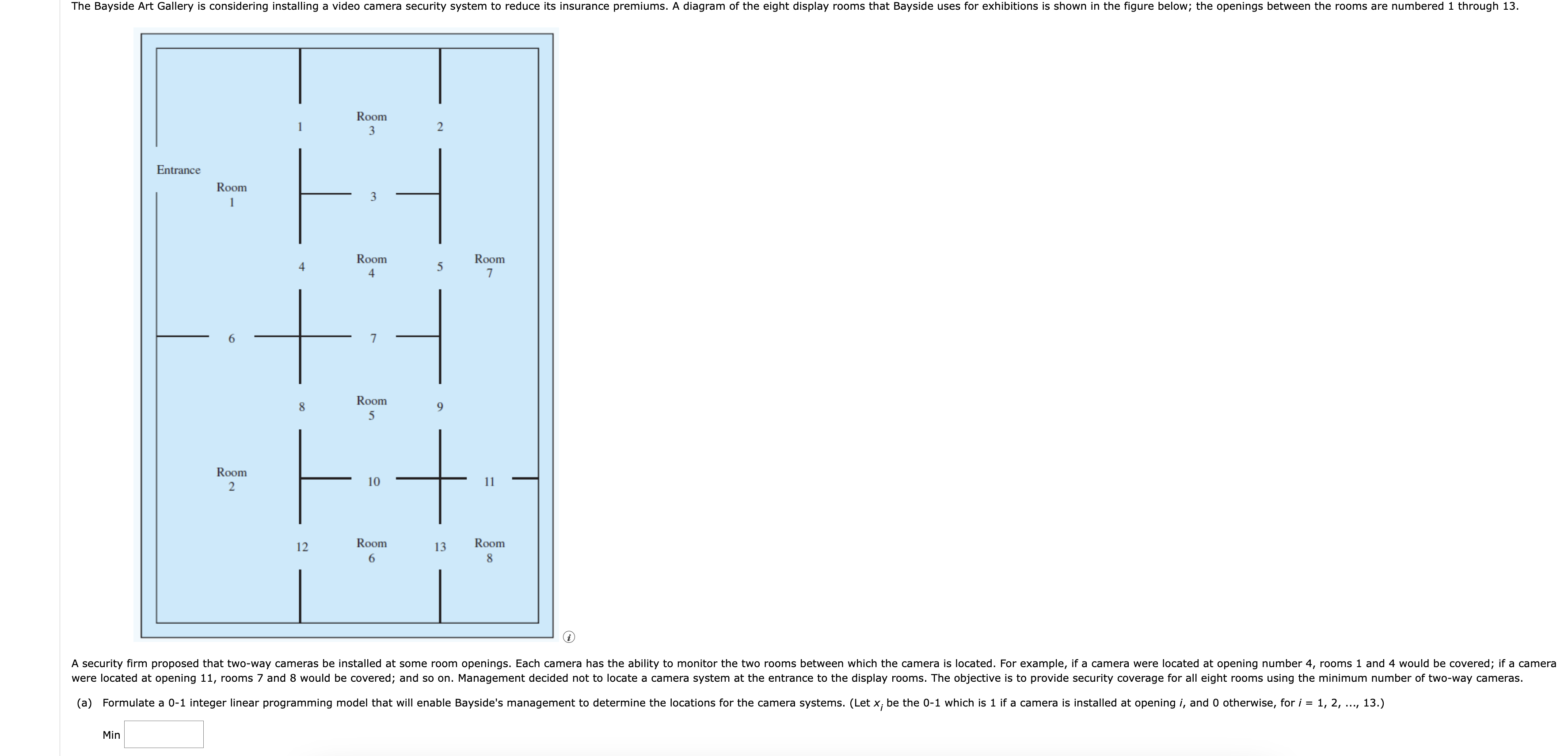 Solved Min(b) Solve the model formulated in part (a) to | Chegg.com