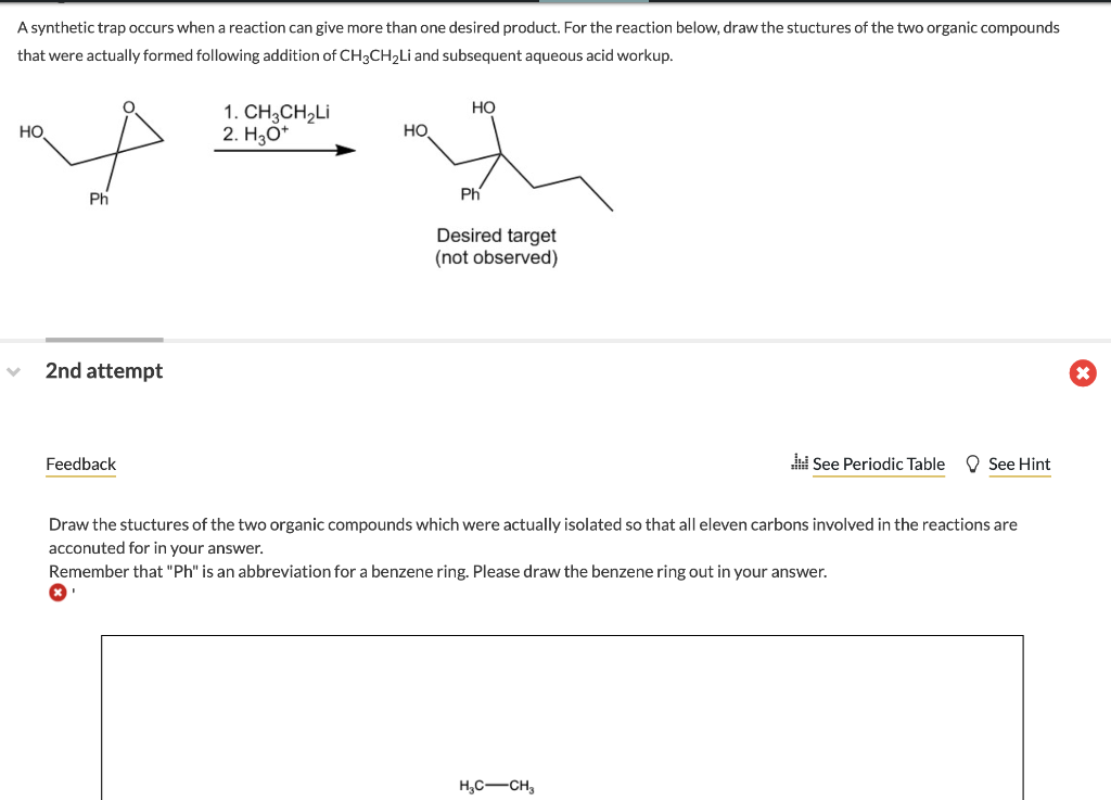 Solved A synthetic trap occurs when a reaction can give more | Chegg.com