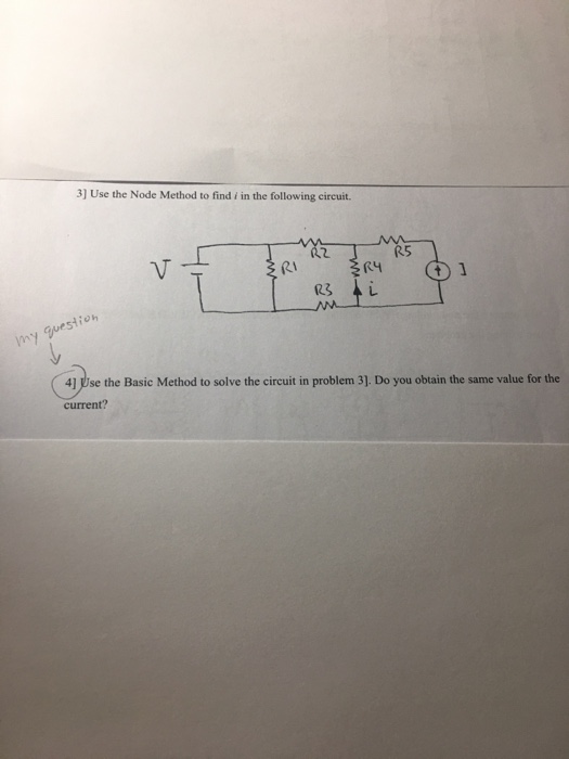 Solved 3] Use the Node Method to find i in the following | Chegg.com
