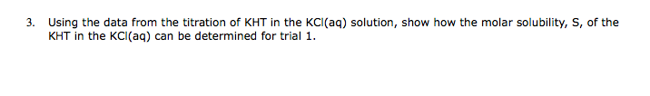 Solved Day 1 - Solution preparation Mass of KCl dissolved in | Chegg.com