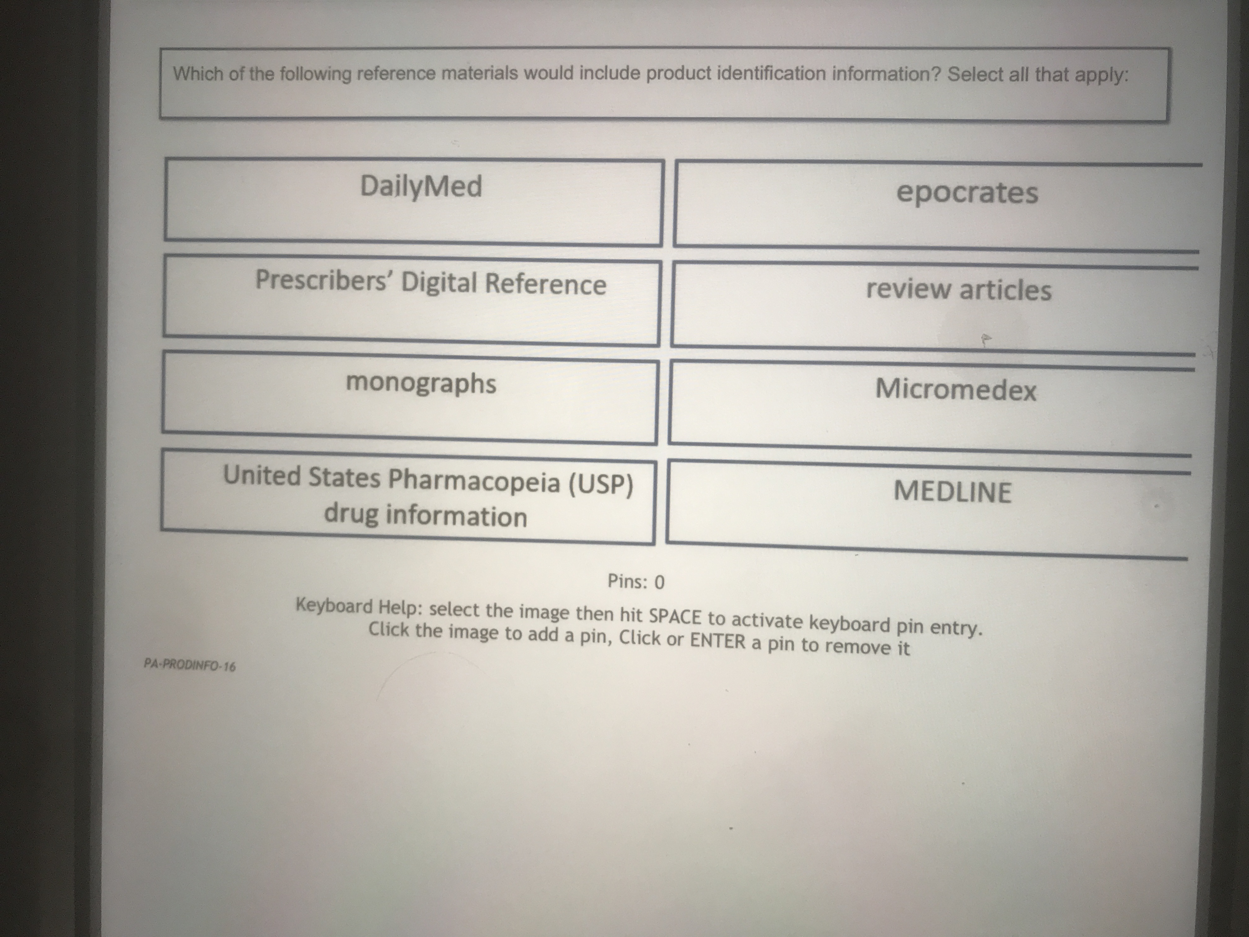 Solved Which of the following reference materials would | Chegg.com
