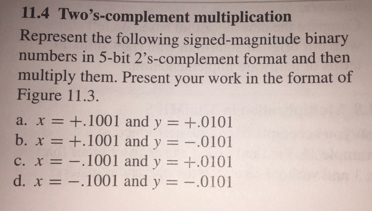 Solved w ww. 11.4 Two’s-complement multiplication Represent | Chegg.com