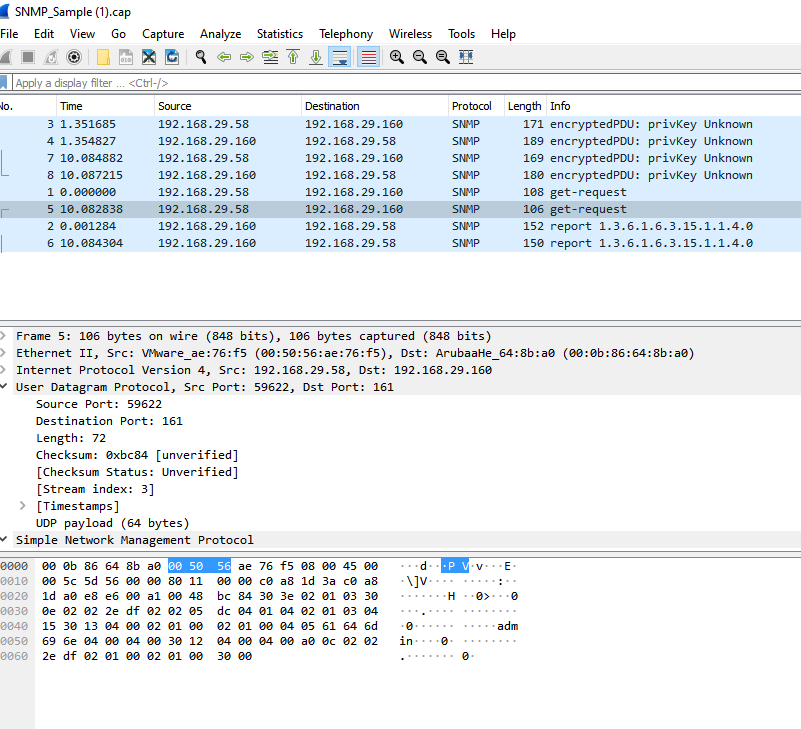 Solved Examine the details in the first packet. What | Chegg.com