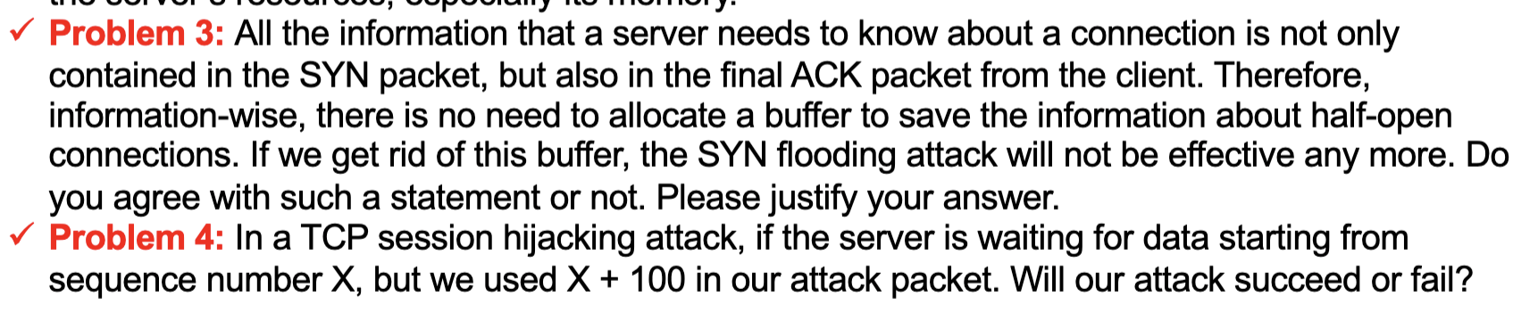 Solved Problem 3 All The Information That A Server Needs 