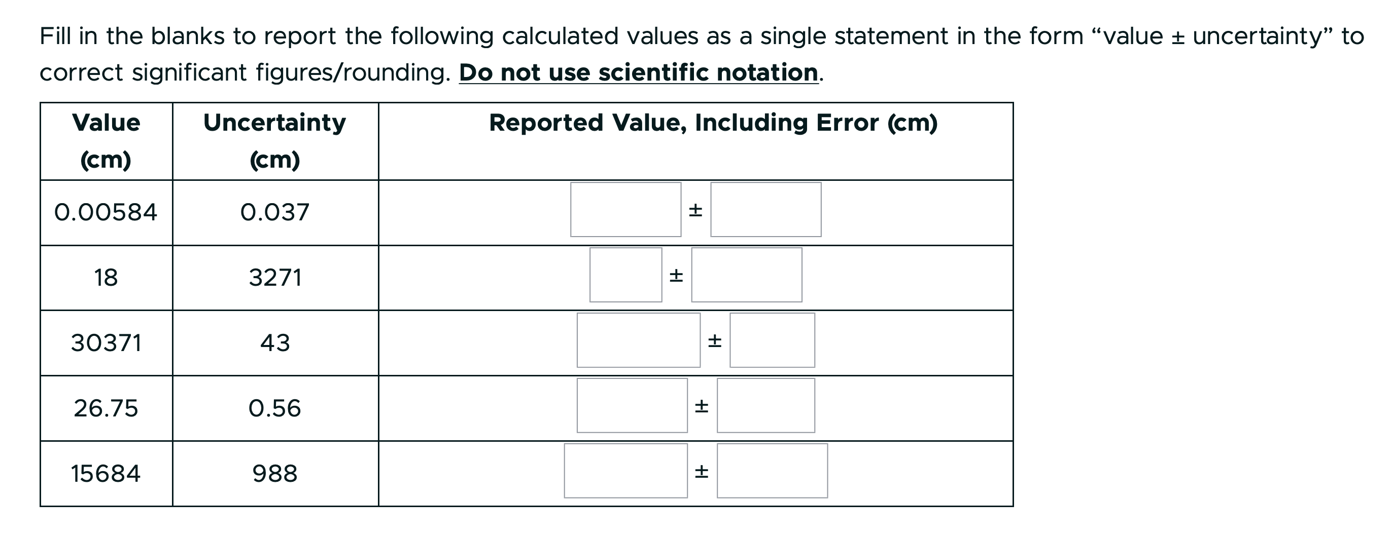 Solved Fill in the blanks to report the following calculated | Chegg.com