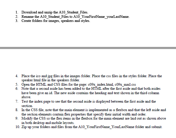 Use Flexible Box Layout to add a third column to the | Chegg.com