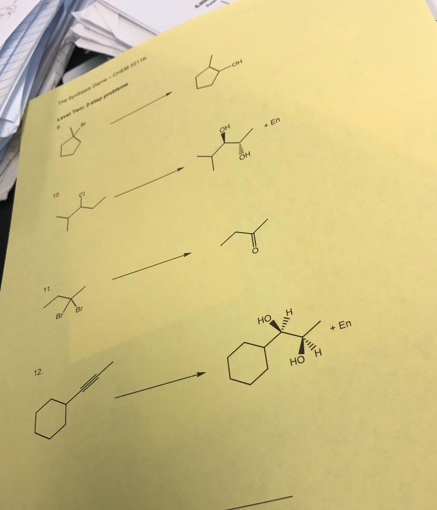 Solved Need Help With synthesis problems. Organic Chemistry | Chegg.com