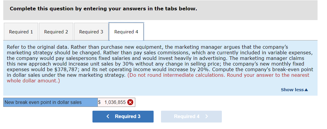 Solved Problem 5-29 (Algo) Changes in Cost Structure; | Chegg.com