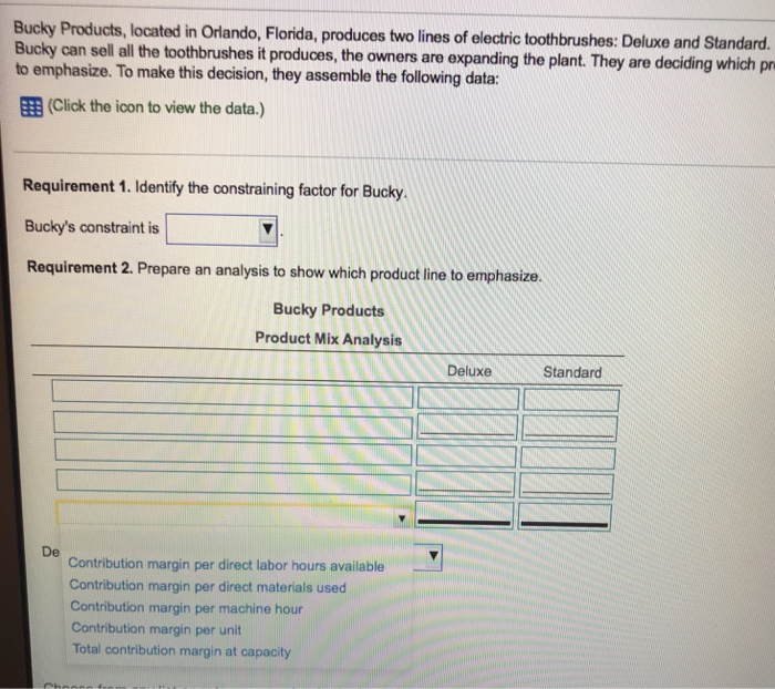 Solved Bucky Products, located in Ort Bucky can sell all the | Chegg.com